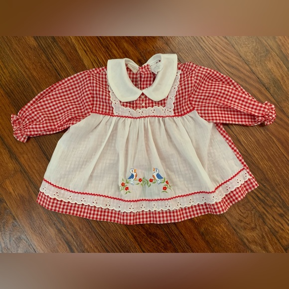 cradle togs | Dresses | Vintage Gingham Baby Girl Dress | Poshmark